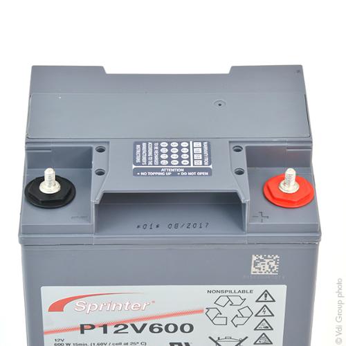 Batterie onduleur (UPS) SPRINTER P12V600 12V 26Ah M6-M - Batterie au ...