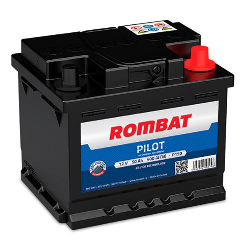 Batterie voiture Rombat Pilot P150 12V 50Ah 400A - Batterie de véhicule ...