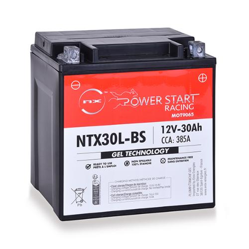 Batterie moto Gel NTX30L-BS / YTX30L-BS / YIX30L-BS 12V 30Ah | AllBatteries