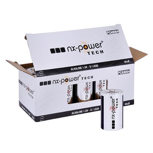 Pile alcaline LR20 - D Nx-Power Tech 1.5V 18.4Ah - Batterie alcaline ...