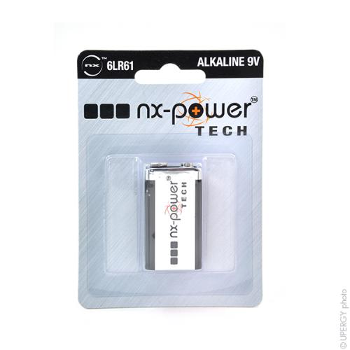Pile alcaline blister x1 6LR61 Nx-Power Tech 9V 680mAh - Pile ...